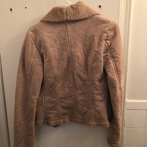 Zara | Jackets & Coats | Zara Faux Shearling Biker Jacket | Poshmark